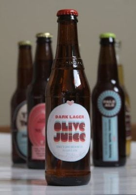 custom beer labels for valentine's day, a wedding or a wedding shower
