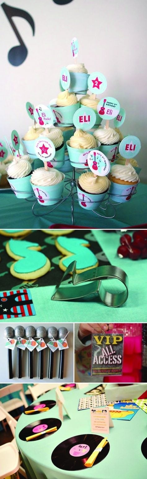 Rock Star Birthday Party Theme Ideas For Kids