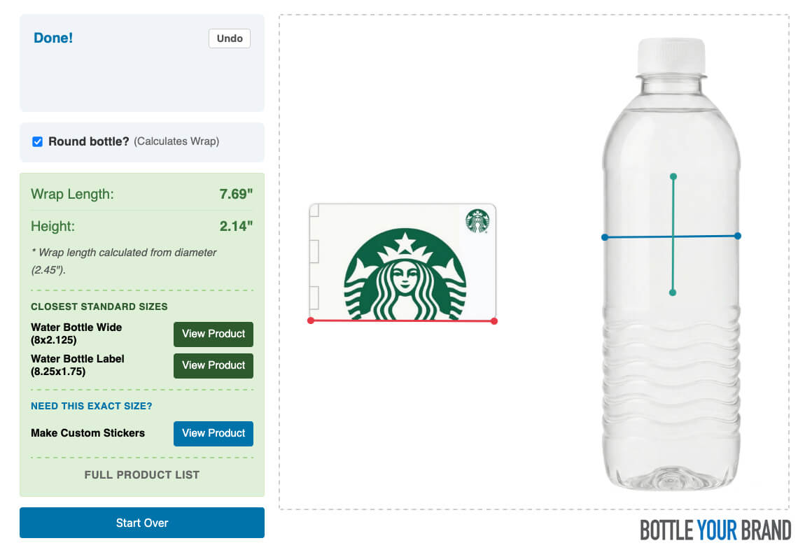 How to Measure Your Bottle for Labels & Stickers with a Photo (No Ruler ...