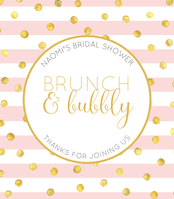 Brunch and Bubbly Mini Champagne Labels by BottleYourBrand