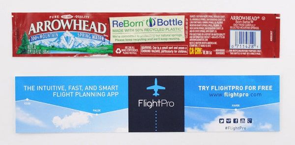 What Size Are Water Bottle Labels